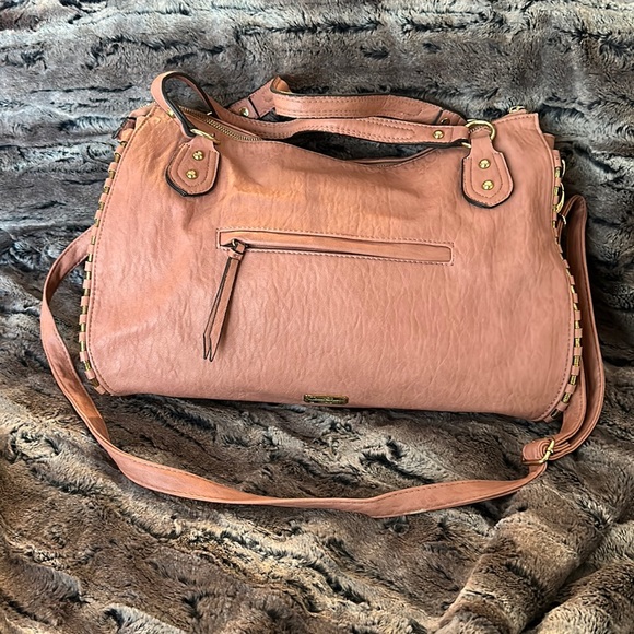 Jessica Simpson | Bags | Jessica Simpson Pink Faux Leather Slouch ...